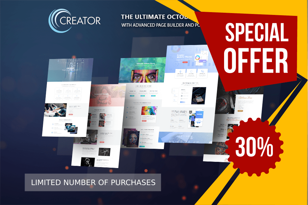 Ultimate Website Builder - CREATOR Theme Bundle theme - October CMS